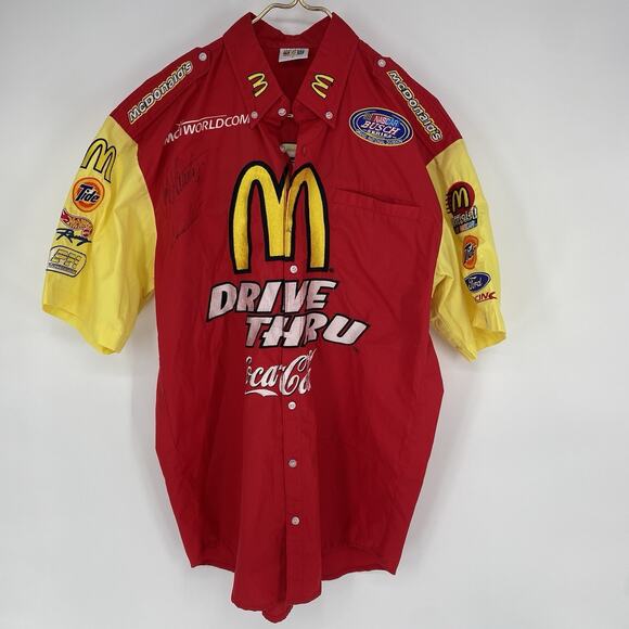 Accessories | Andy Houston Nascar Jersey Signed Autographed Mcdonalds ...